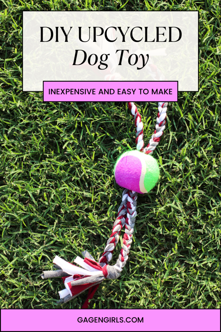 DIY Upcycled Dog Toy - Gagen girls